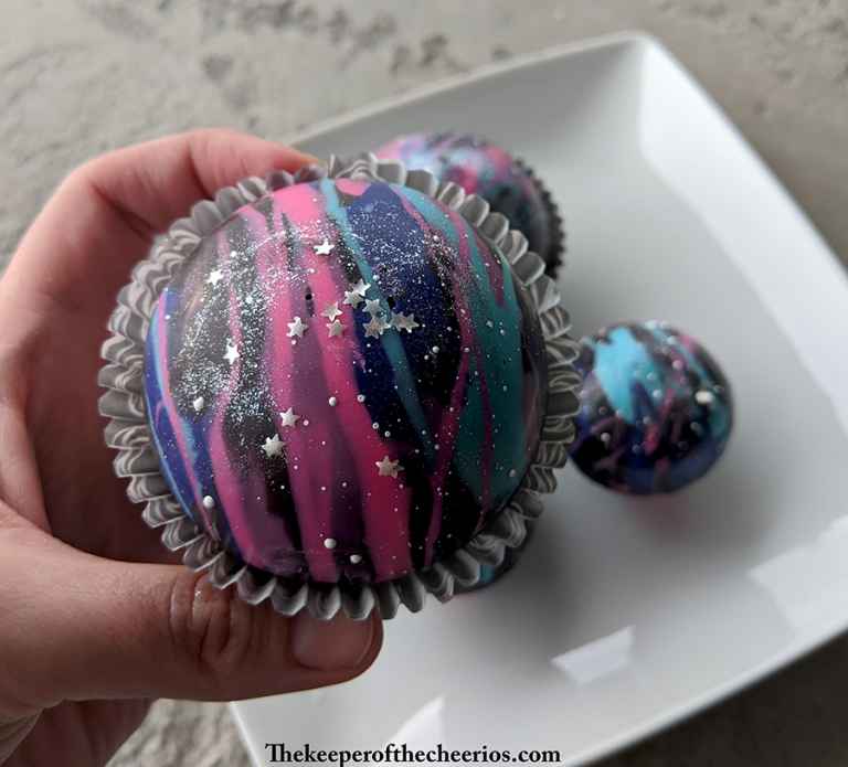 Galaxy Hot Chocolate Bombs - The Keeper of the Cheerios