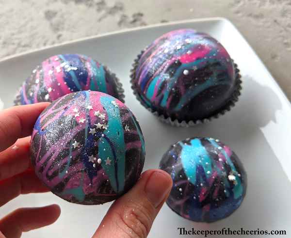 Galaxy Hot Chocolate Bombs - The Keeper of the Cheerios