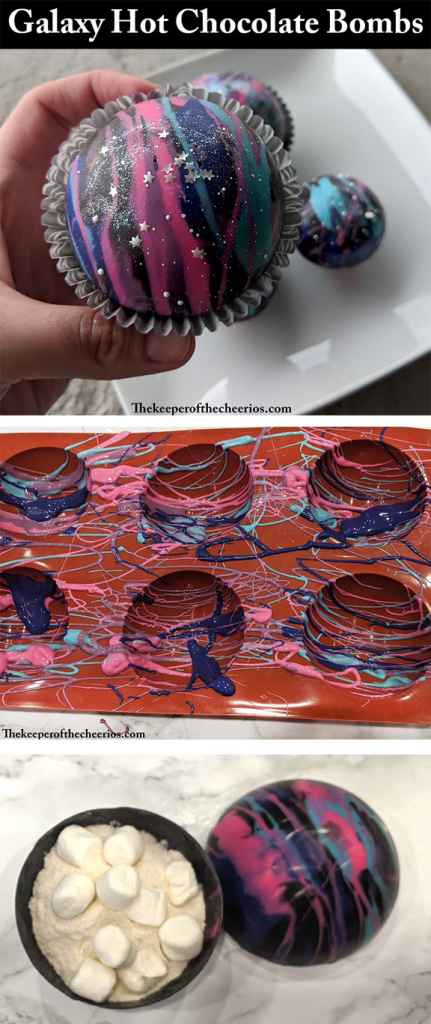 Galaxy Hot Chocolate Bombs - The Keeper of the Cheerios