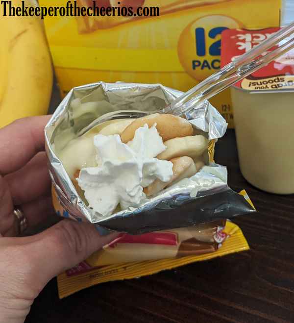 Walking Banana Pudding Dessert - The Keeper of the Cheerios