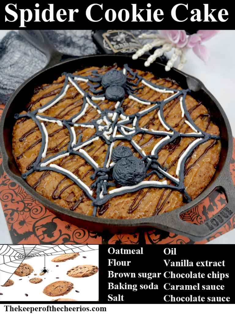 Spider Cookie Cake - The Keeper of the Cheerios