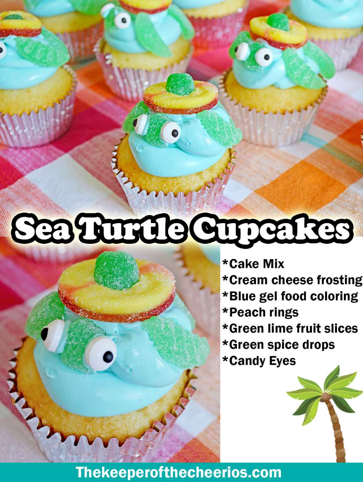 Sea Turtle Cupcakes - The Keeper of the Cheerios