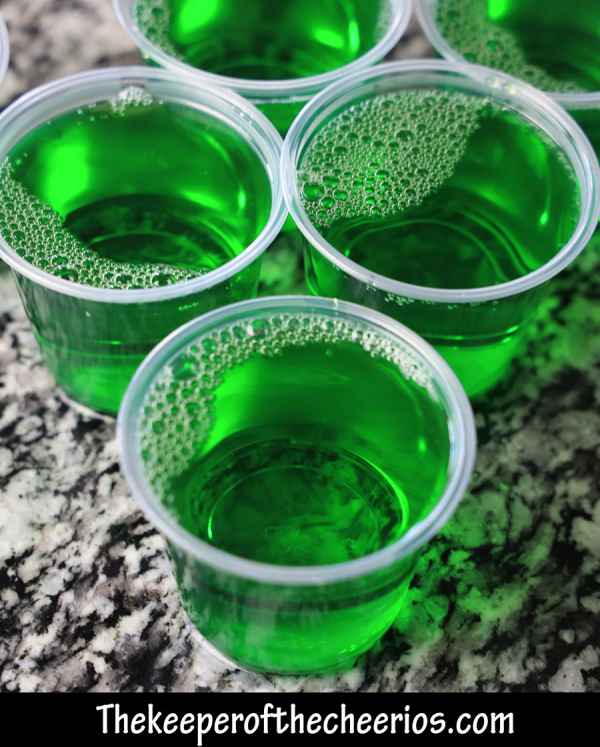Swamp Jello Shot - The Keeper of the Cheerios