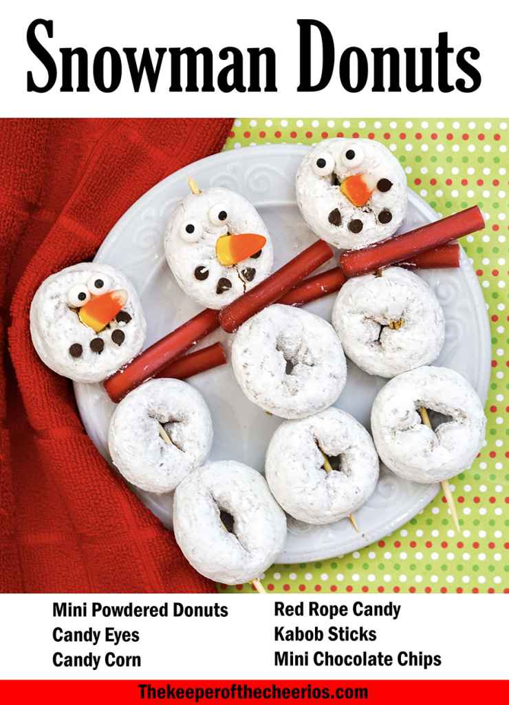 Snowman Donuts - The Keeper of the Cheerios