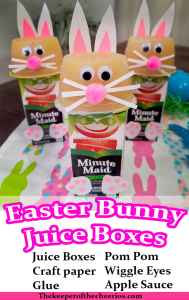 Easter Bunny Juice Boxes - The Keeper of the Cheerios