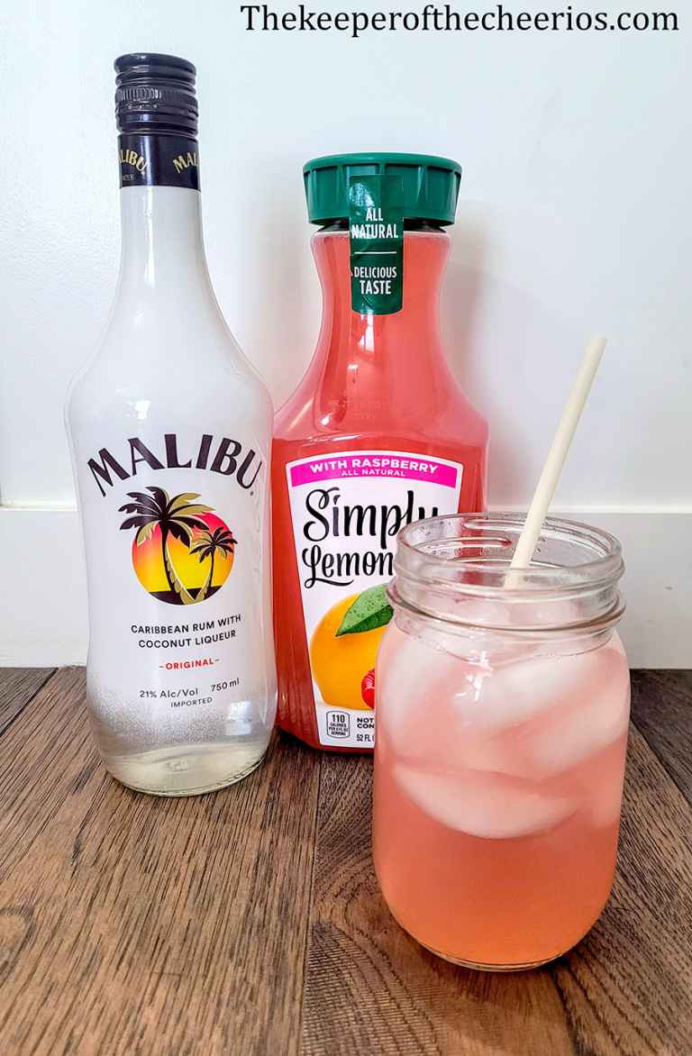 Raspberry Lemonade Cocktail - The Keeper of the Cheerios